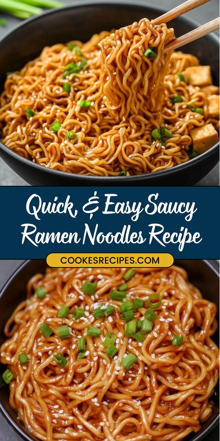 Easy Saucy Ramen Noodles Recipe