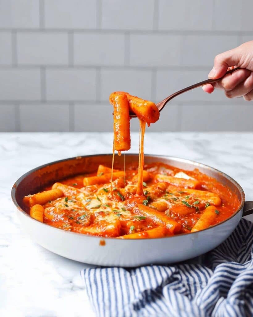 Cheese Tteokbokki: Irresistible Spicy & Cheesy Korean Snack