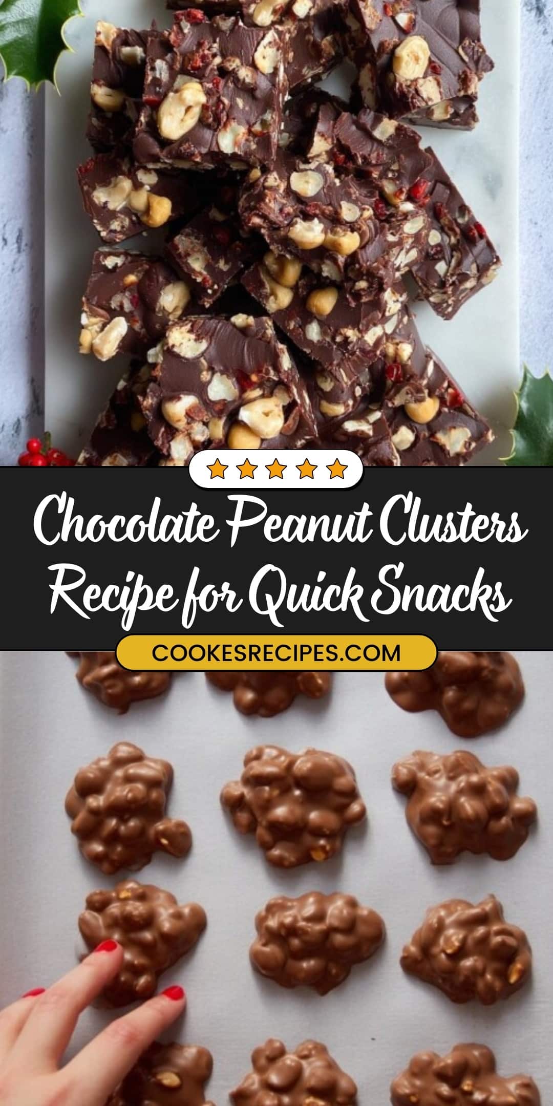 Easy Chocolate Peanut Clusters - Irresistibly Sweet & Crunchy