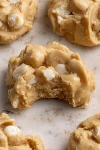 White Chocolate Peanut Butter Rice Krispies Cookies - Irresistible & Easy
