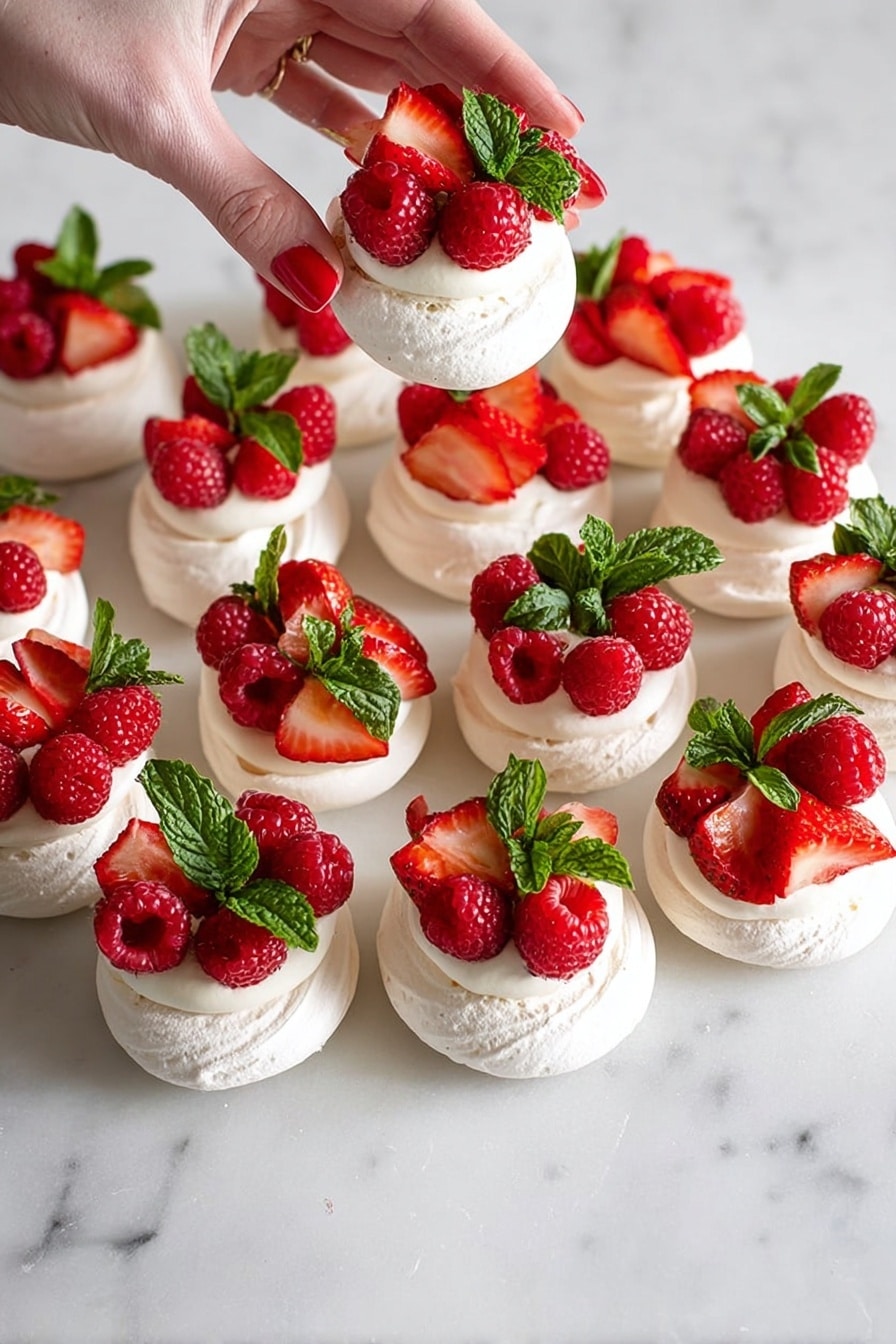 Pull Apart Pavlova Wreath with Fresh Fruit: Stunning & Delicious