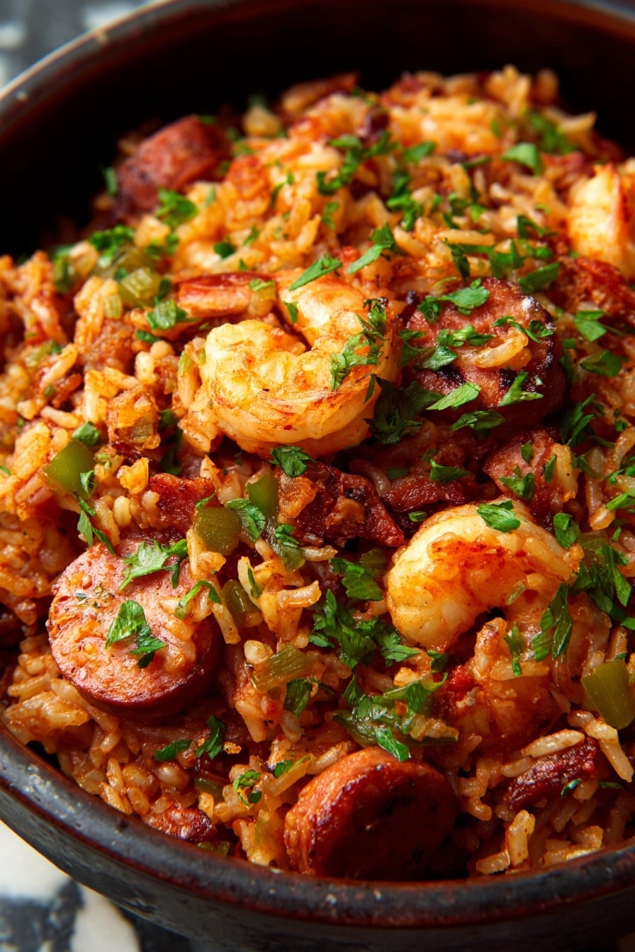 Slow Cooker Shrimp and Chicken Jambalaya: Cozy Cajun Flavor