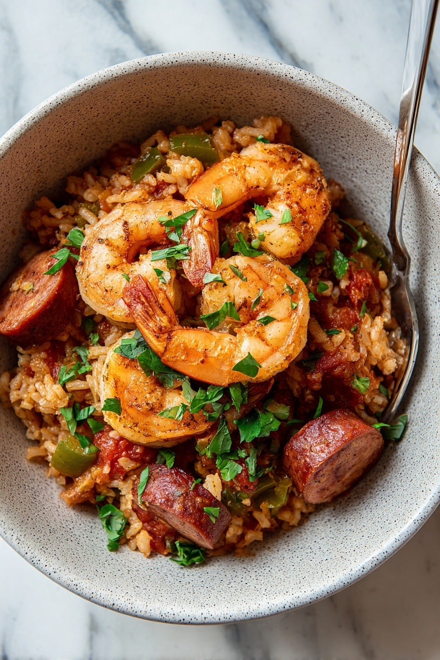 Slow Cooker Shrimp and Chicken Jambalaya: Cozy Cajun Flavor