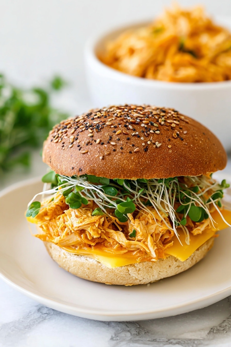 Creamy Slow Cooker Buffalo Chicken | Spicy & Tender Dinner