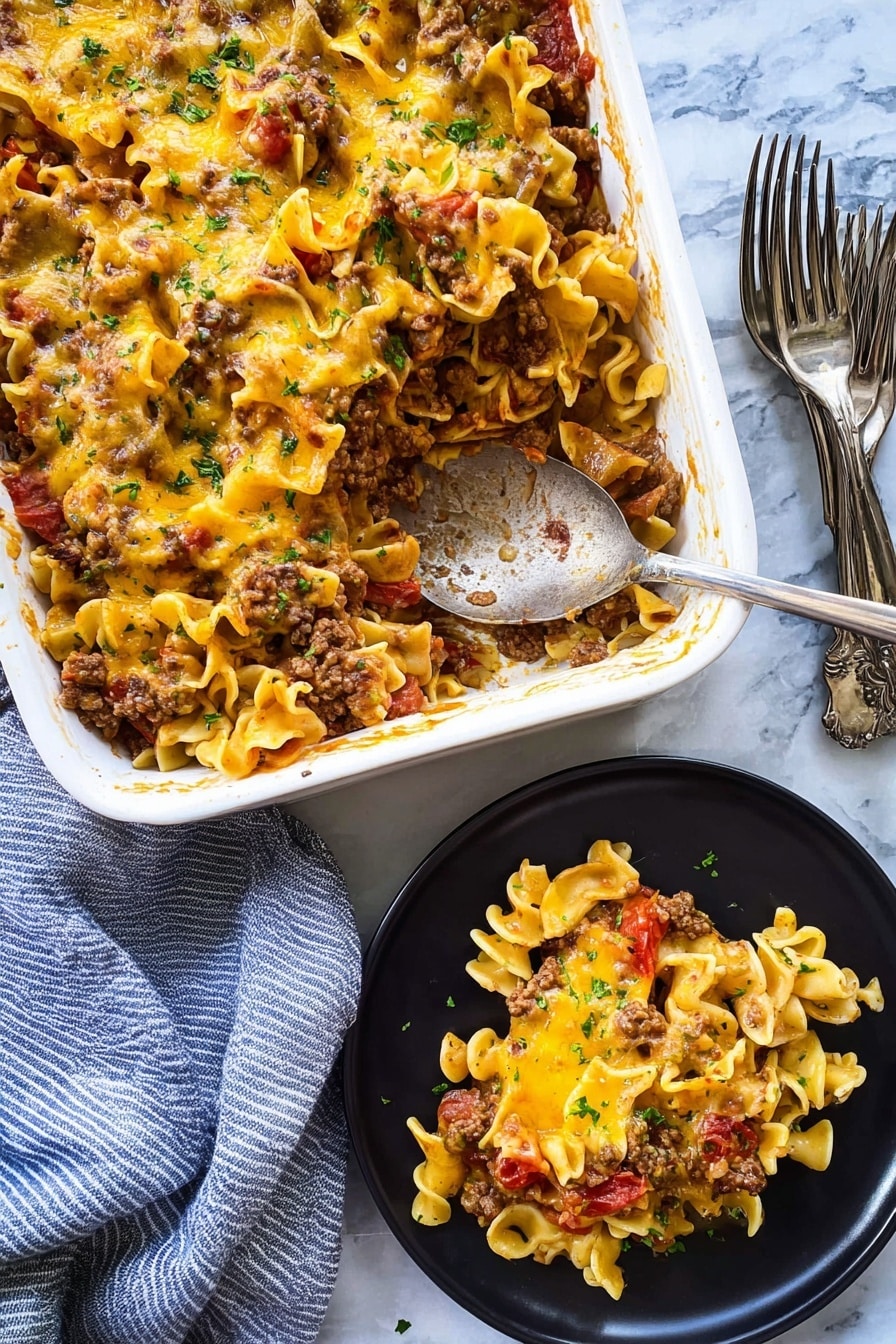 Creamy Beef Noodle Casserole: Cozy, Delicious Family Favorite