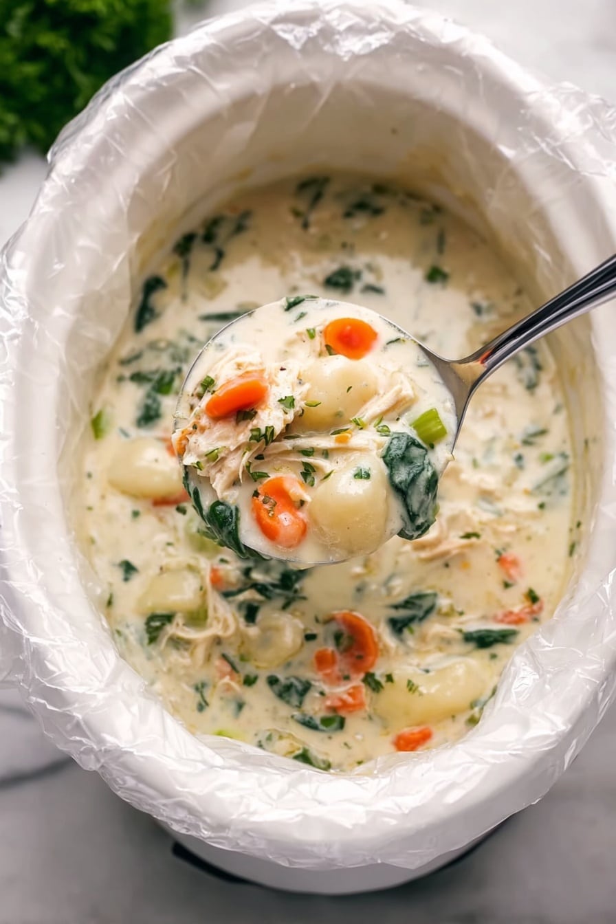 Slow Cooker Chicken Gnocchi Soup – Cozy & Delicious