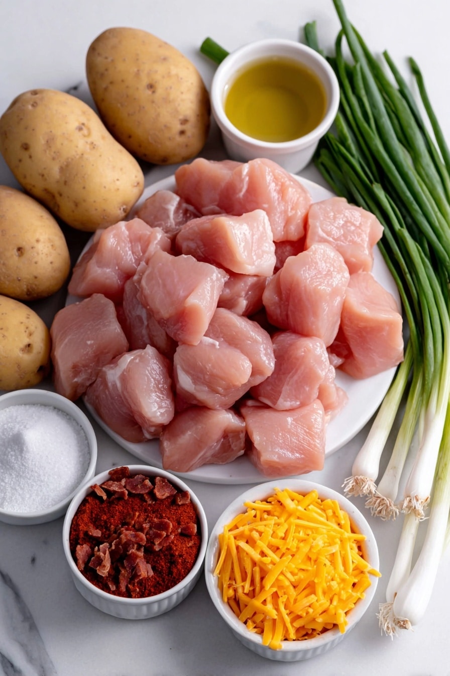 Cheesy Chicken Potato Casserole – Comforting & Irresistible Dinner