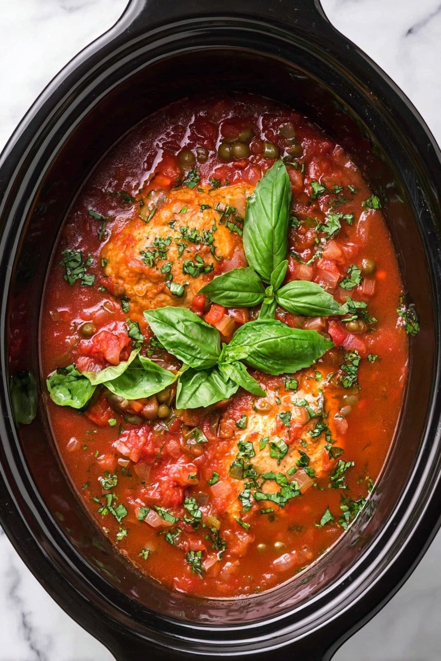 Creamy Chicken Cacciatore Slow Cooker: Easy & Flavorful Dinner