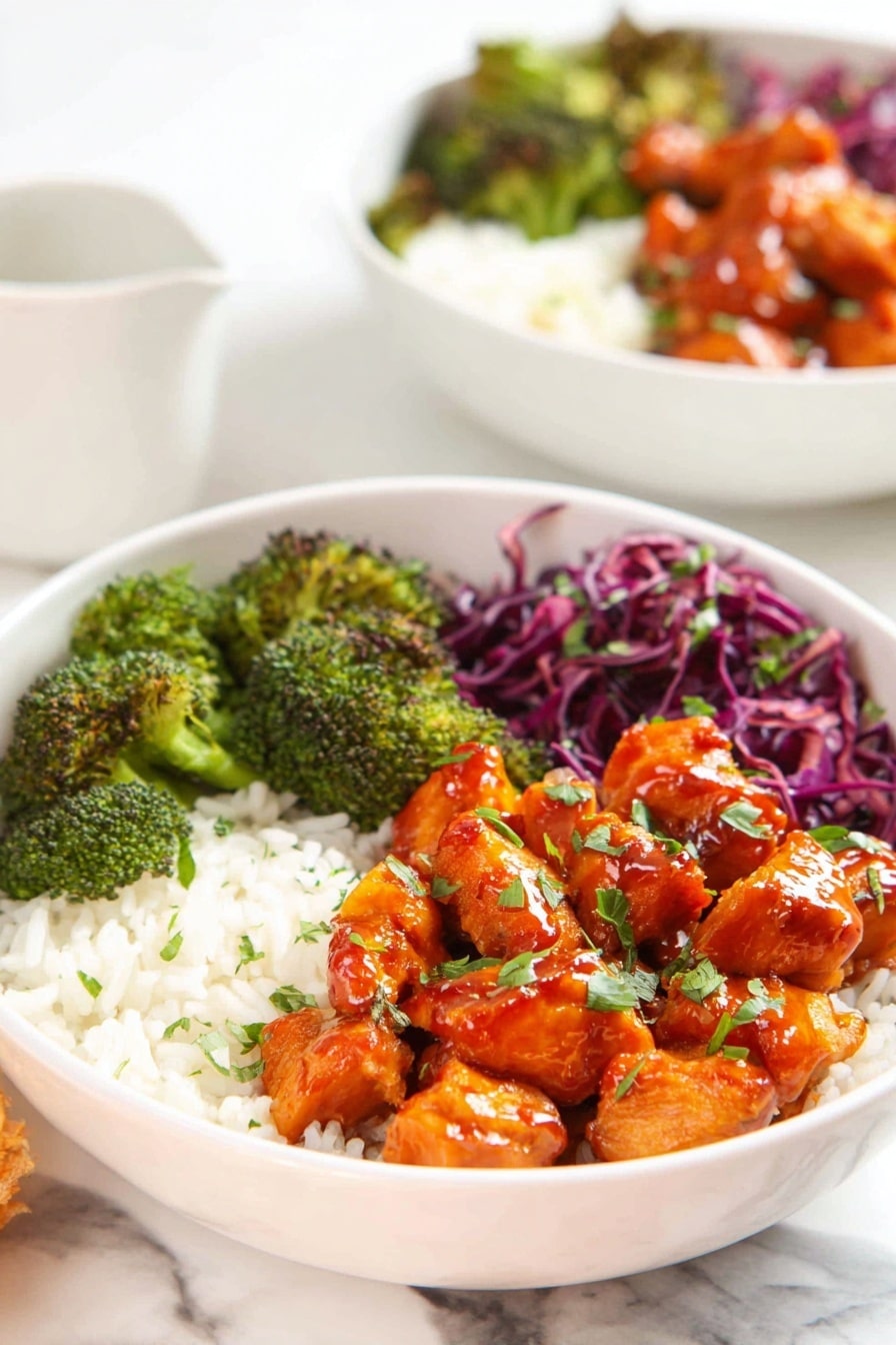 Hot Honey Chicken Bowls: Irresistible Spicy Honey Chicken & Rice