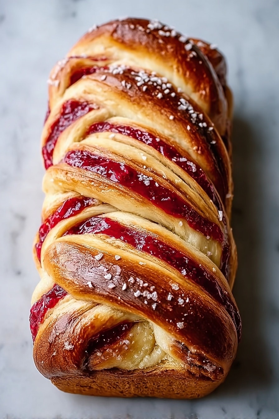 Raspberry Swirl Brioche Loaf: Irresistible Fruity Brioche